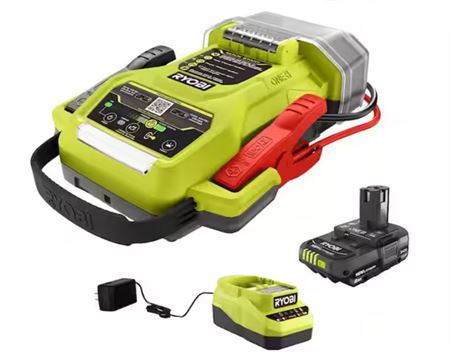 Tmldeals.com - RYOBI ONE+ 18V Cordless 1600A Jump Starter with LED Work ...