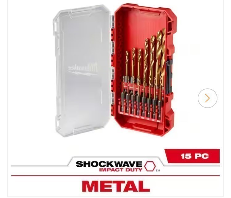 Tmldeals.com - Milwaukee SHOCKWAVE Impact Duty Titanium Drill Bit Set ...