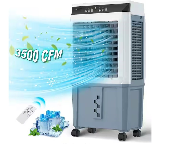 Tmldeals.com - 3500 CFM Portable Air Cooler (Evaporative)-11 Gal Tank ...